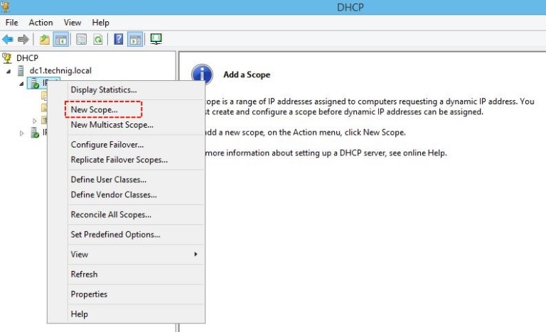 Install and Configure DHCP Server on Windows Server 2012 R2 - Technig