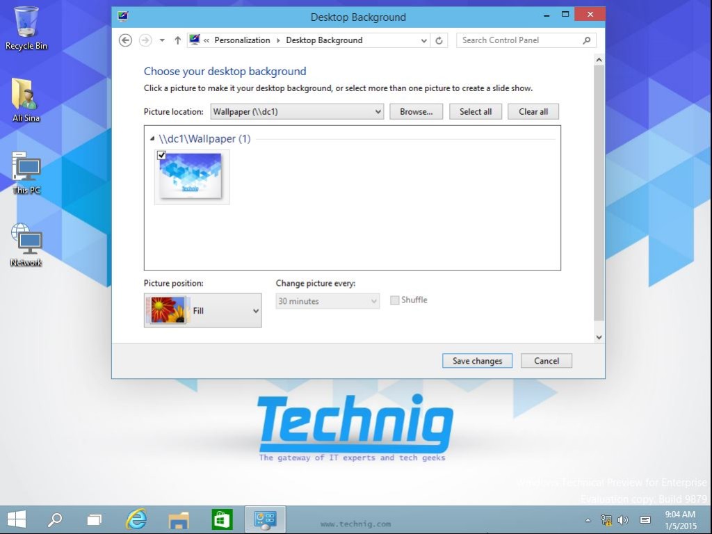 How to Change Desktop Background with Group Policy? - TECHNIG