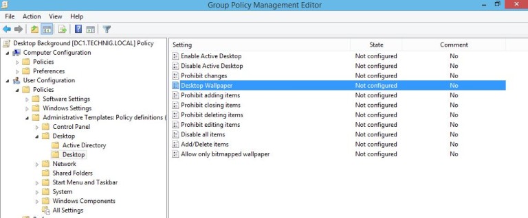 How to Change Desktop Background with Group Policy? - TECHNIG