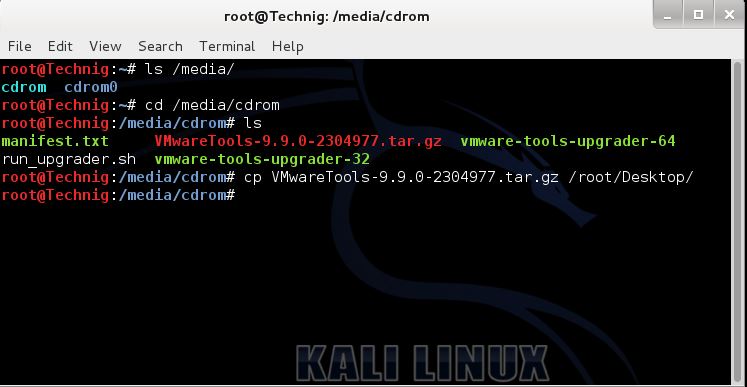 Install VMware Tools in Kali Linux - TECHNIG