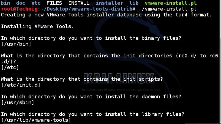 Install VMware Tools in Kali Linux - TECHNIG