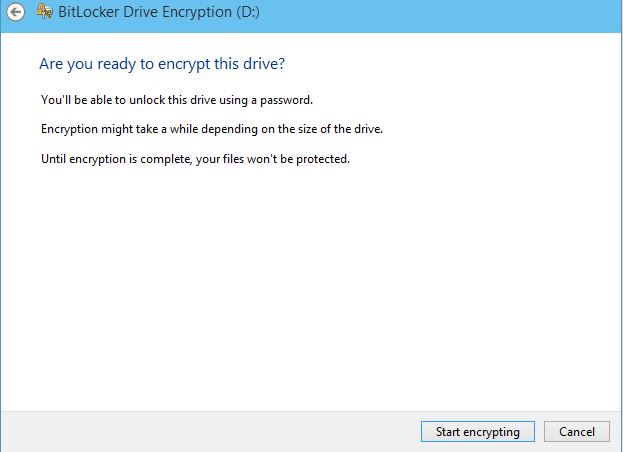 Enable BitLocker Drive Encryption To Protect Your Data