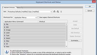 How To Create Keyboard Shortcut in Photoshop?