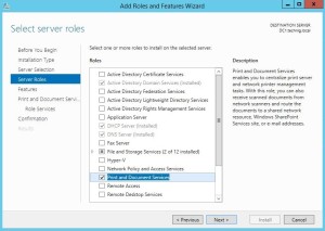 Install and Configure Print Server In Server 2012 R2