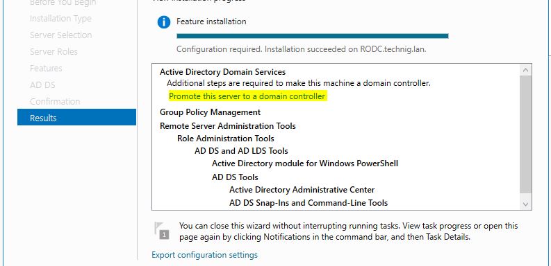 Deploy Read-Only Domain Controller (RODC) on Server 2016 - TECHNIG