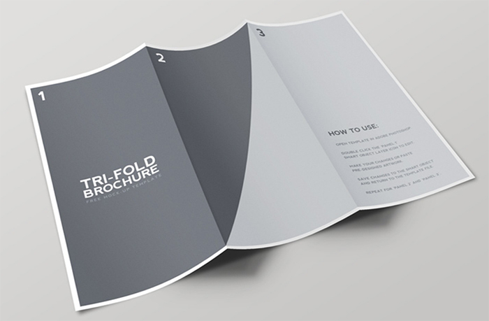 Top 10 Free PSD Tri-Fold Brochure Mock-ups - Technig