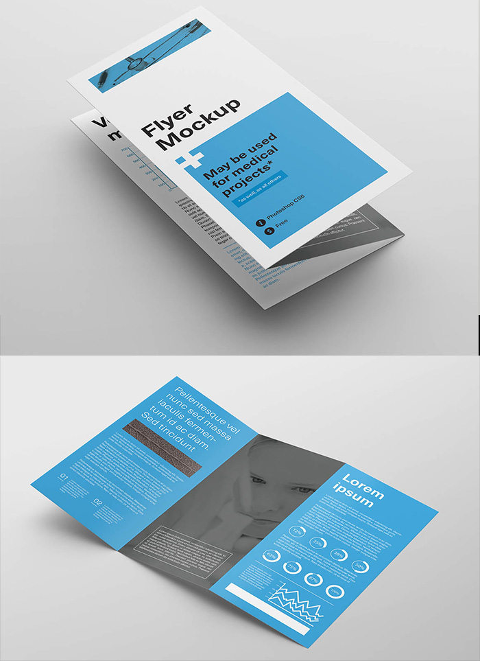 Top 10 Free PSD Tri-Fold Brochure Mock-ups - Technig