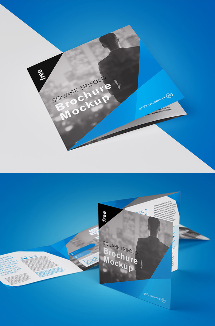 Top 10 Free PSD Tri-Fold Brochure Mock-ups - Technig