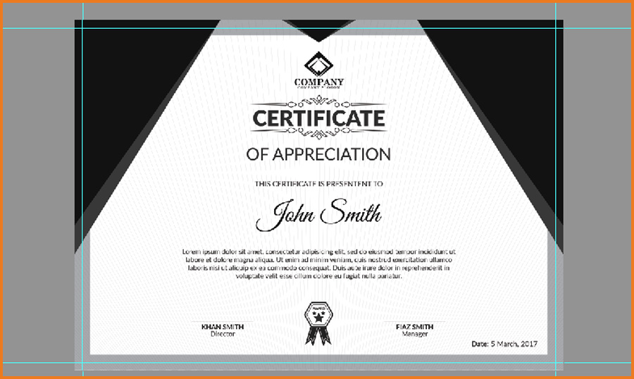 How to Design Professional and Modern Certificate Using Photoshop?