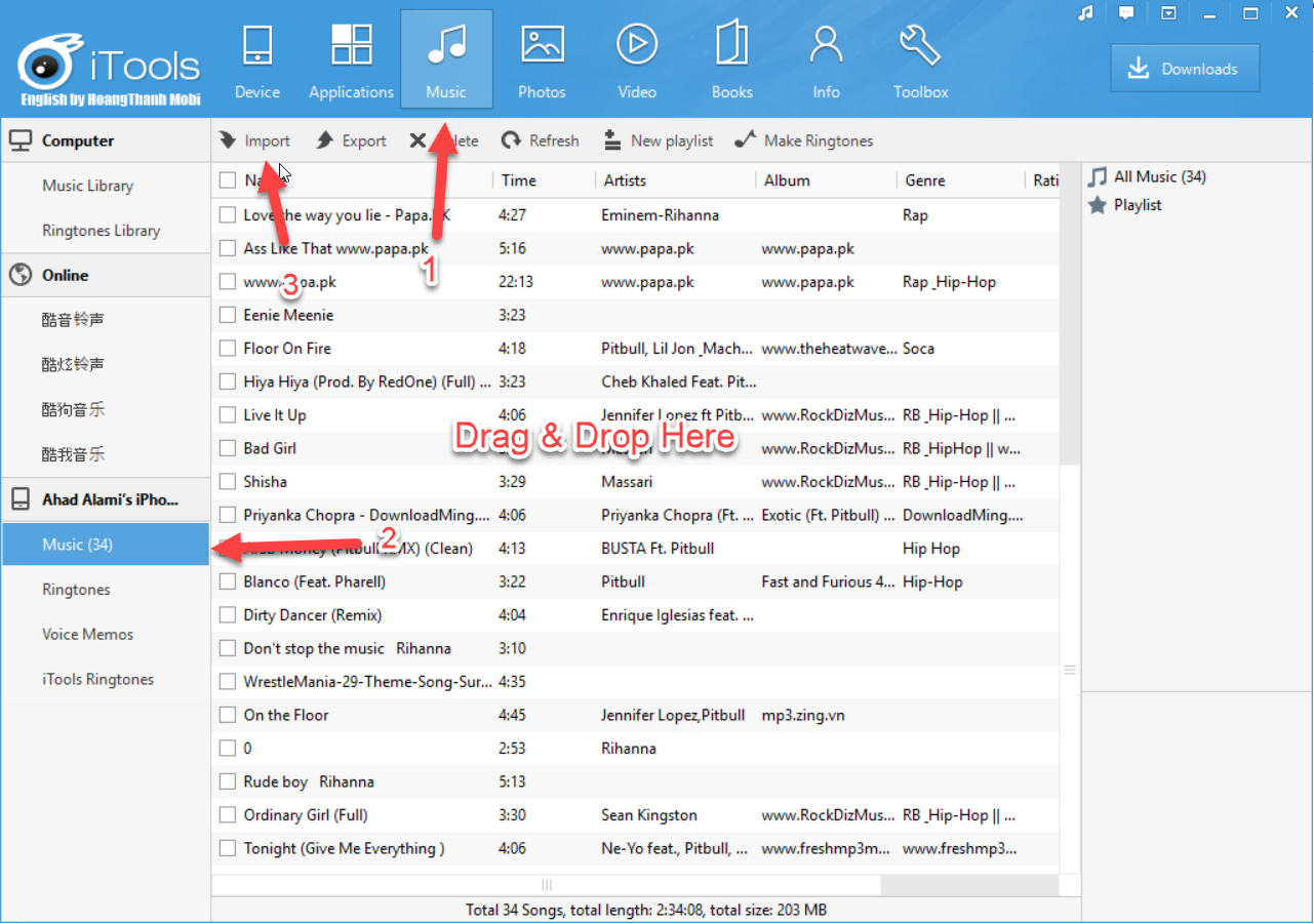 How to Install Apps Transfer Musics and Photos on iPhone without iTunes?