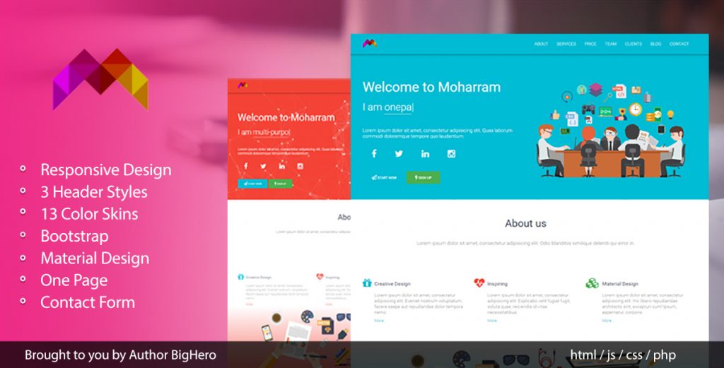 Top 10 HTML5 Marketing Templates 2017 - Technig