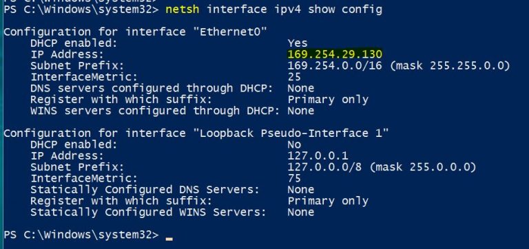 How to Configure IP Address with Command Prompt in Windows 10?