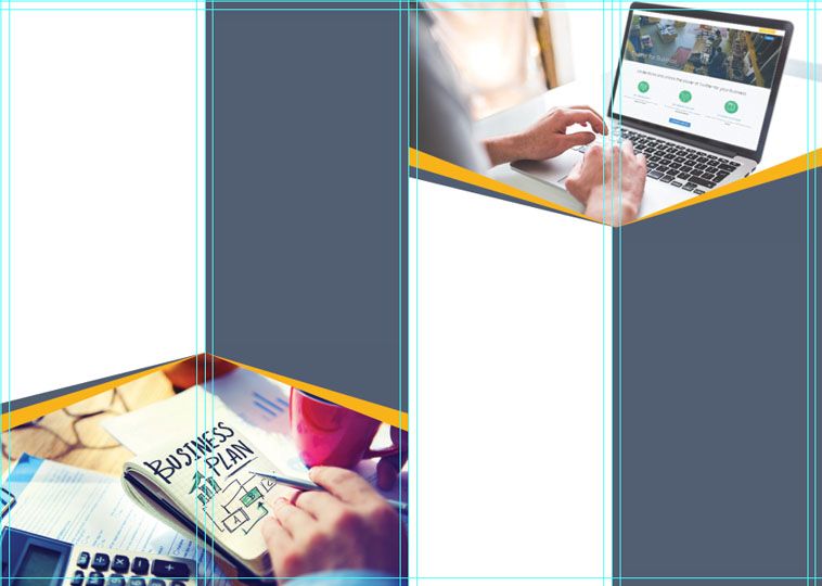 How to Create Business Bi-Fold Brochure in Photoshop? - Technig