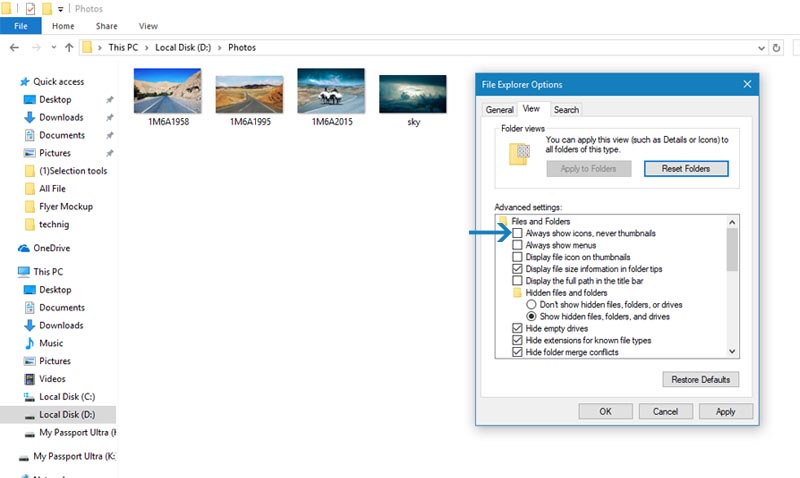 How to Enable or Disable Thumbnail Previews in Windows 10? - Technig How to Enable or Disable Thumbnail Previews in Windows 10? - Technig