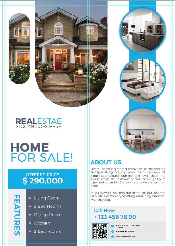 How to Create Real Estate Flyer Design in Photoshop? - Technig
