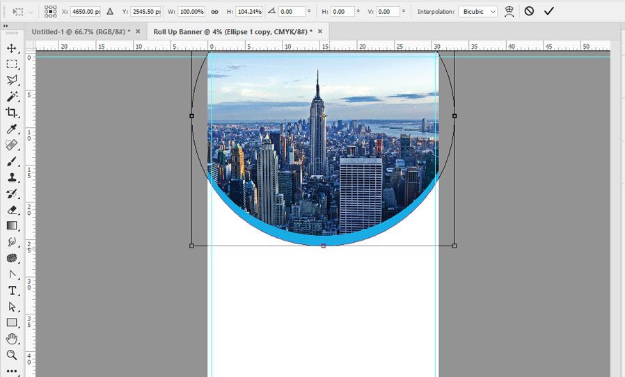 How to Design Business Roll Up Banner in Photoshop? - Technig