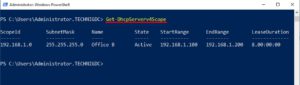 How to Configure a DHCP Scope in Server 2022 Using PowerShell?