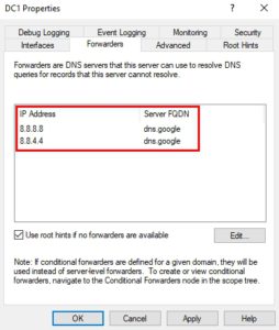 How to Configure DNS Forwarder & Conditional Forwarder Windows 2022