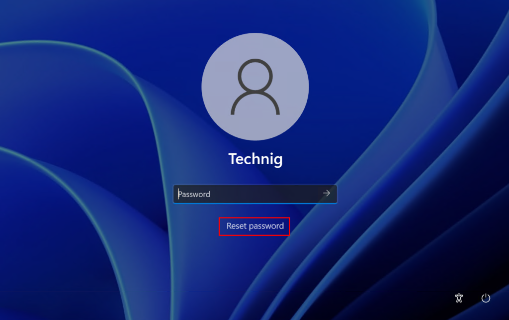 How to Reset Password on Windows 11 Before login - TECHNIG