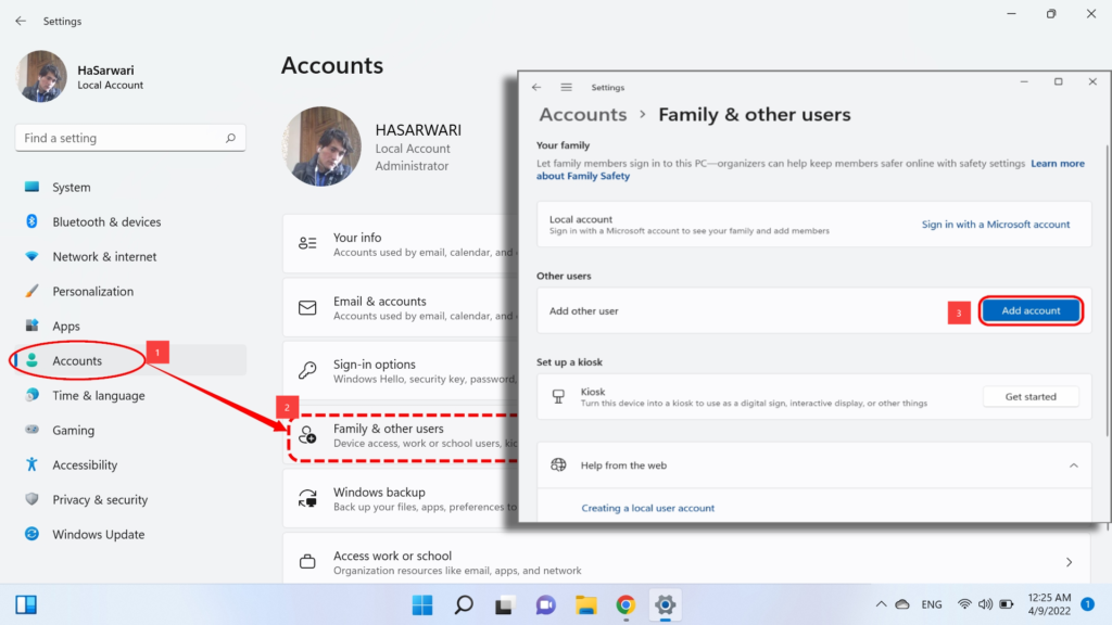 How to Create Local User Account in Windows 11 Correctly? -Technig