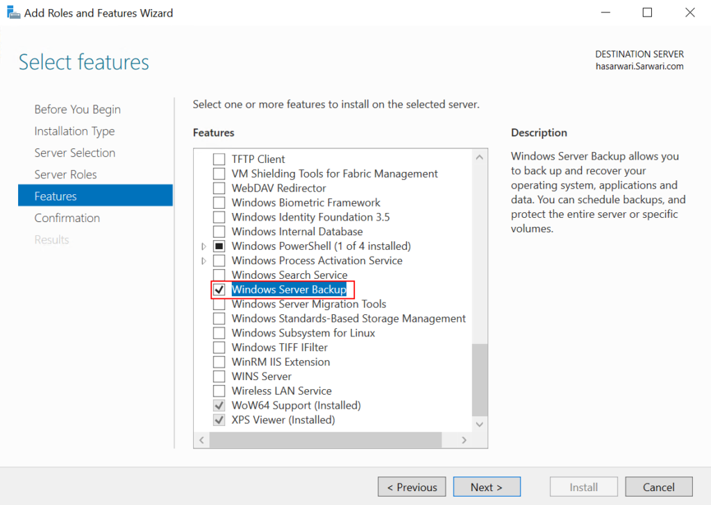 Windows Server 2022 Backup Installation and Configuration - TECHNIG