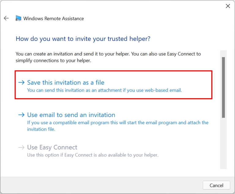 How to Enable and Set up Remote Assistance Connection in Windows 11?