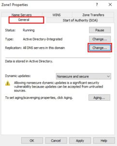 Changing DNS zone settings in Windows Server 2022 - TECHNIG