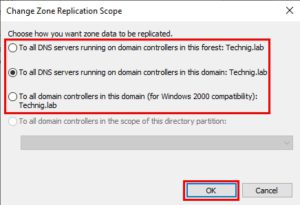 Changing DNS zone settings in Windows Server 2022 - TECHNIG
