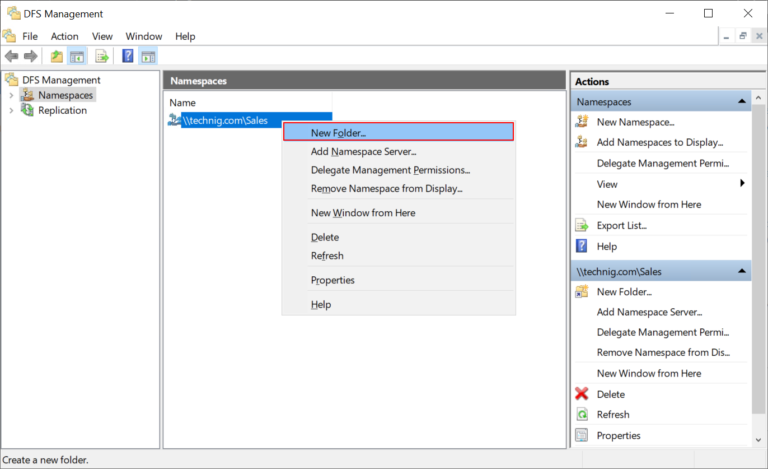 How to Install and Configure DFS Namespace in Server 2022