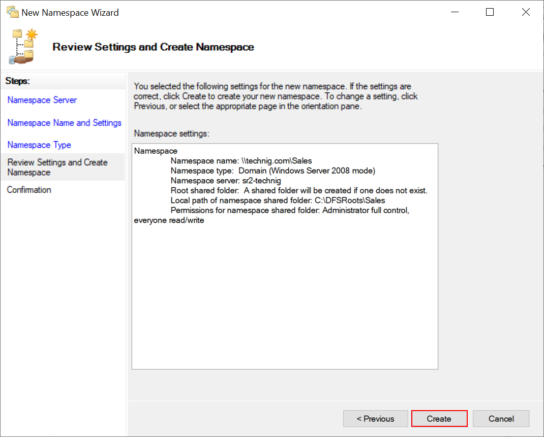 How to Install and Configure DFS Namespace in Server 2022