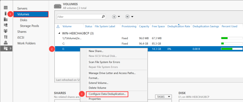 Install and Enable Data Deduplication on Windows Server 2022