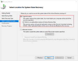 How to Restore Backup in Windows Server 2022 - TECHNIG